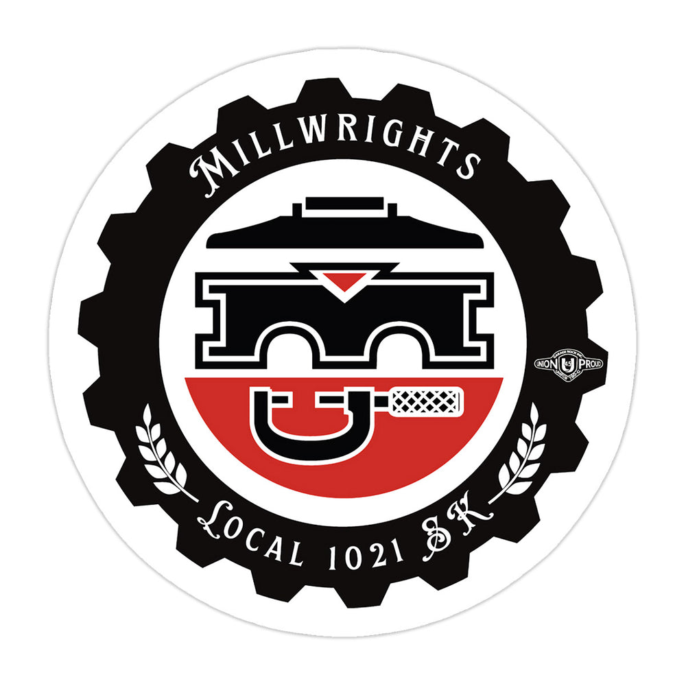 Millwrights 1021 - Gear Decal