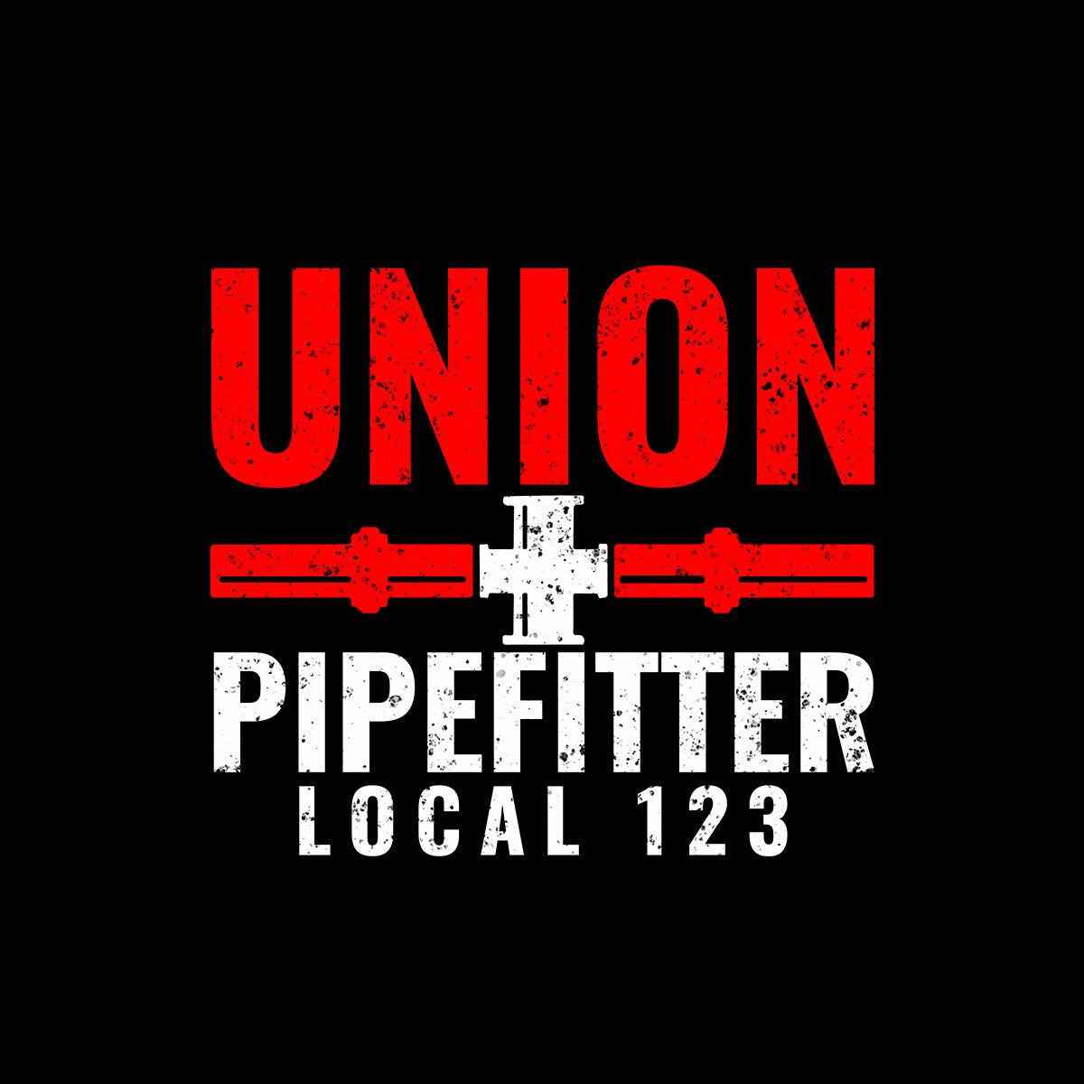 UA - Union Pipefitter Red/White Decals