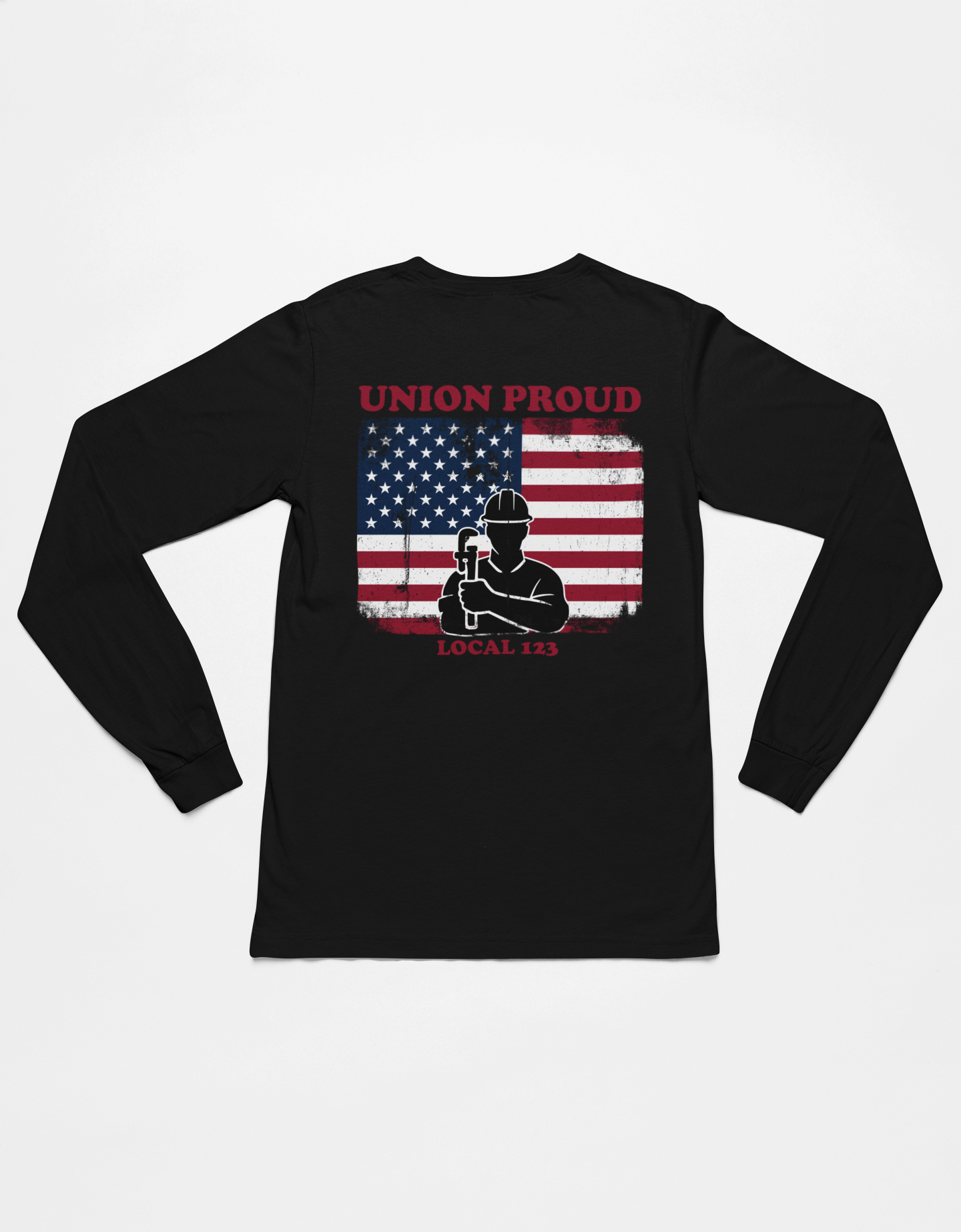 American Flag: “Union Proud to the Bone"
