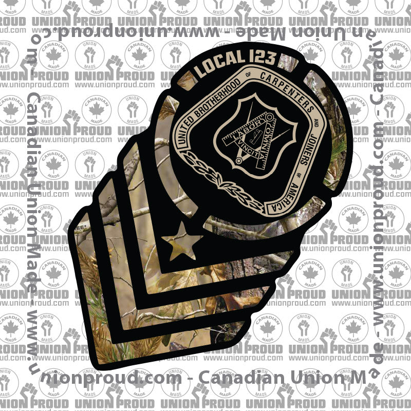 Carpenters Military Decal