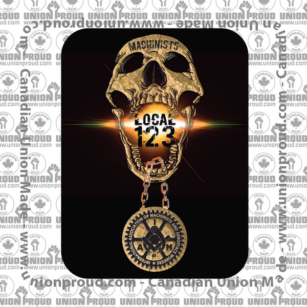 Machinist Skull Medallion Decal – unionproud.com
