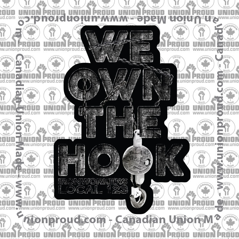 Ironworkers Hook Union Decal