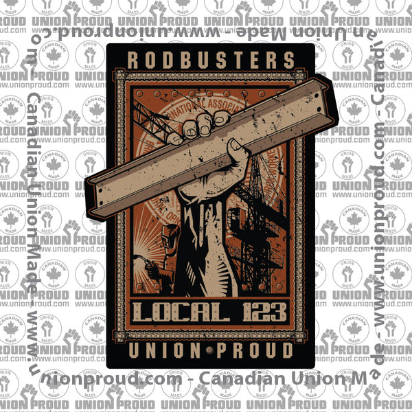 IW Rodbusters Girder/Fist Union Decal – unionproud.com