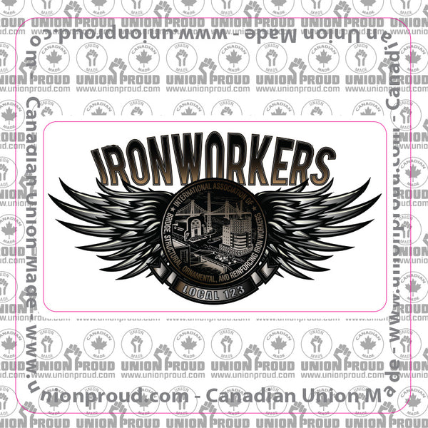 Ironworkers Steel Wings Decal – unionproud.com