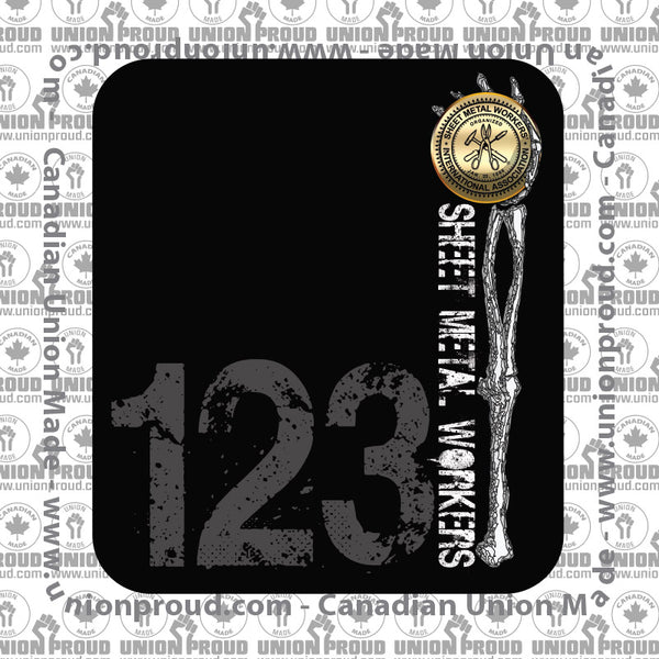 Sheet Metal Skeleton Hand Union Decal – unionproud.com