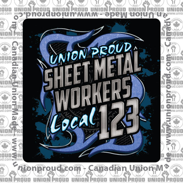 Sheet Metal Blue Metal Union Decal – unionproud.com