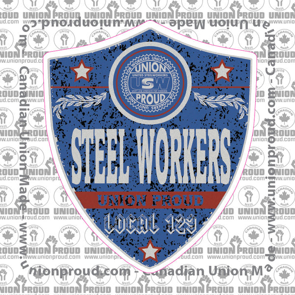 USW Blue Badge Decal – unionproud.com
